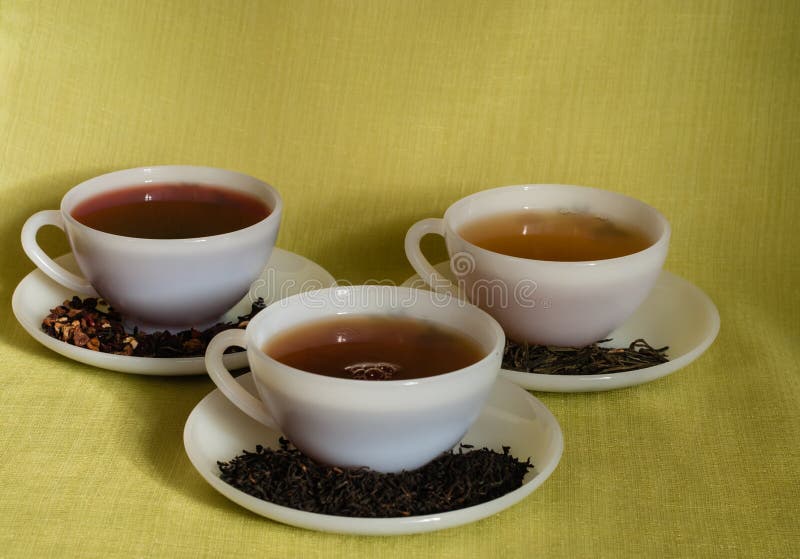 Cups of varies of tea stock image. Image of beverage - 35902193