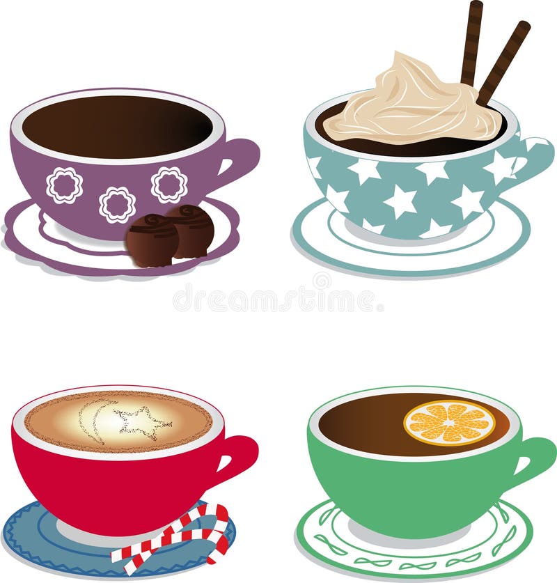 Cups stock illustration. Illustration of sweets, lemon - 35620125