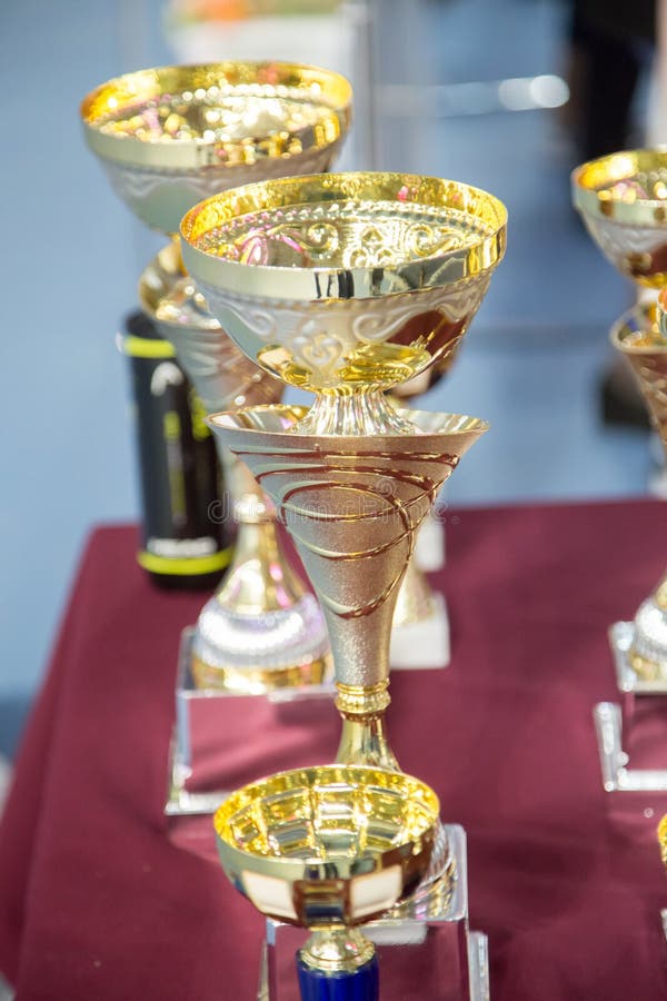 Cups for the winners editorial photo. Image of winners - 115859921