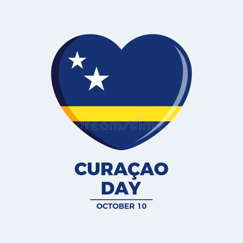 Curaçao Day Poster Vector Illustration Stock Vector - Illustration of ...