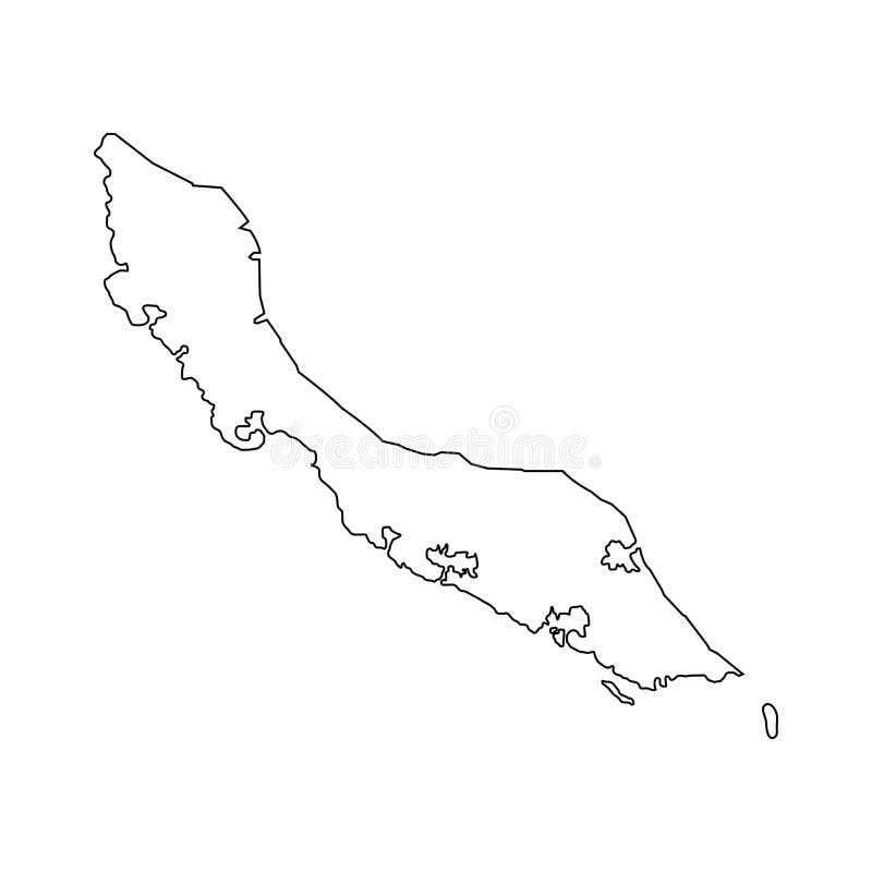 Curacao Map Illustration Icon Stock Vector - Illustration of isolated ...