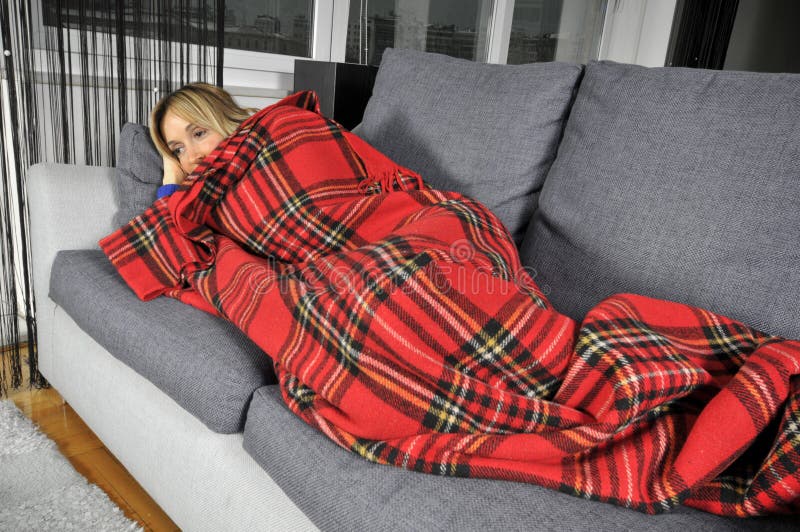 Curado de la gripe foto de archivo. Imagen de enfermo - 12690492