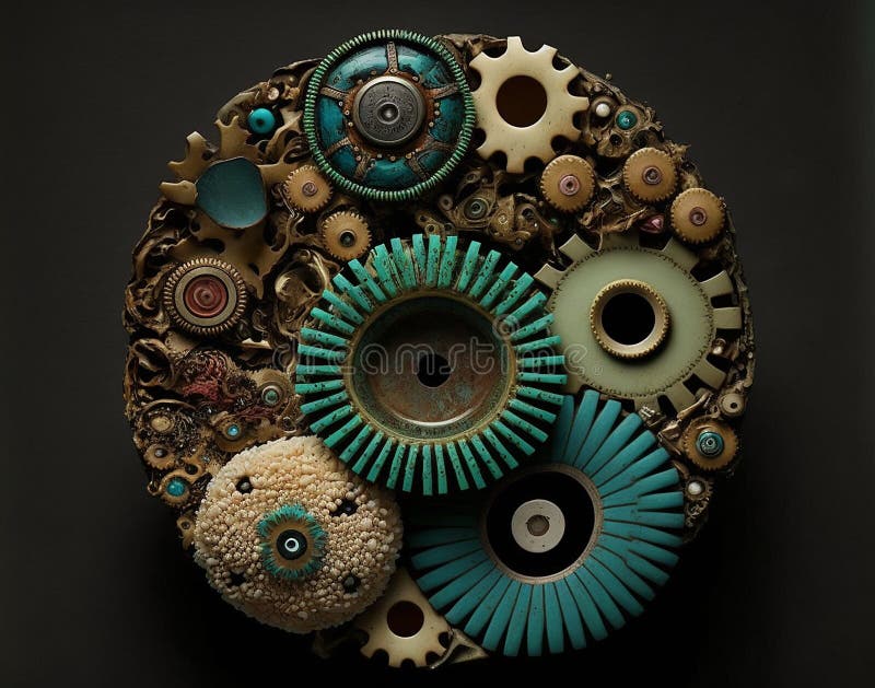 A Curated Circle Collection of Objects, Created by Generative Ai Stock ...