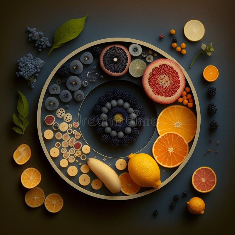 A Curated Circle Collection of Objects, Created by Generative Ai Stock ...