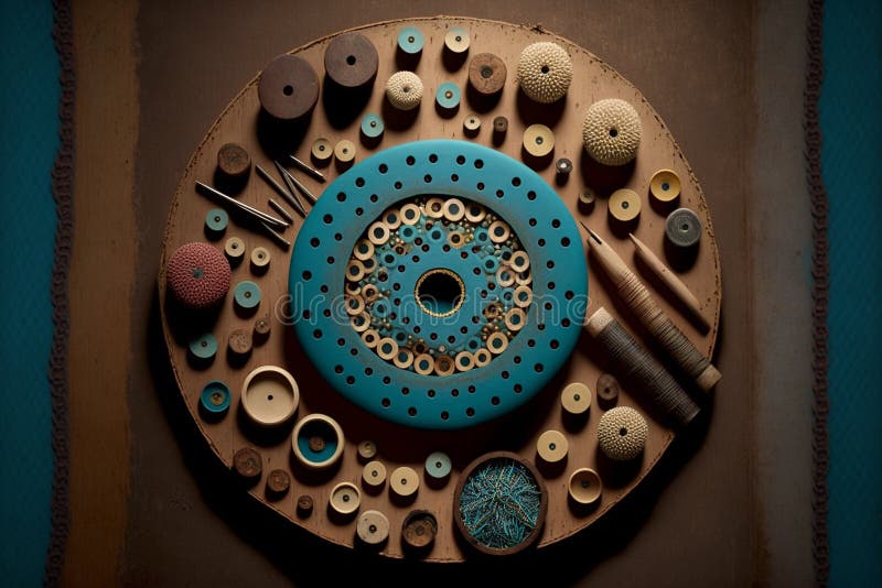 A Curated Circle Collection of Objects, Created by Generative Ai Stock ...