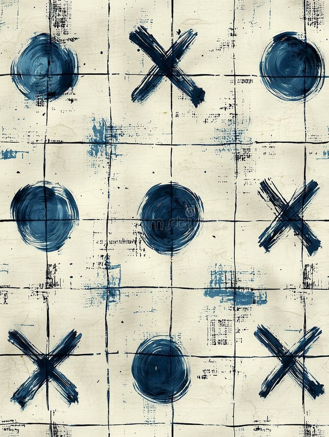 Collection of Abstract Puzzle and Grid-based Game Illustrations Stock ...