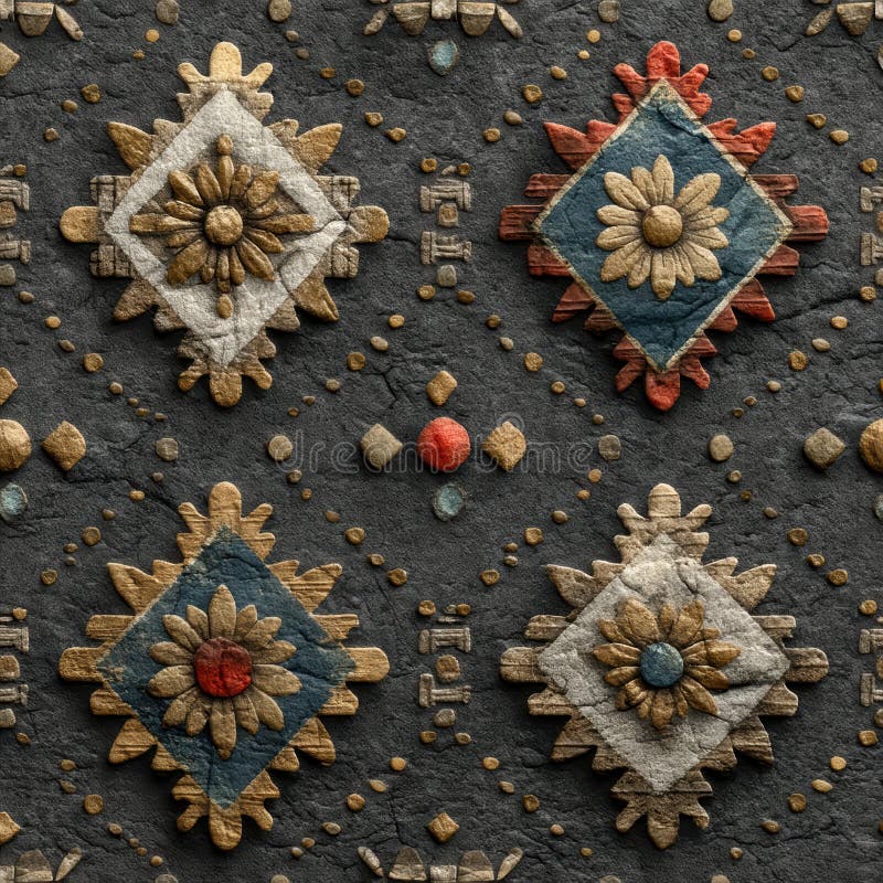 Ancient Aztec and Mayan Sun Calendar Patterns – Seamless High-Fidelity ...