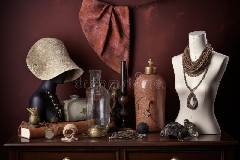 A Curated Mix of Accessories Shown on a Mannequin, with Different ...