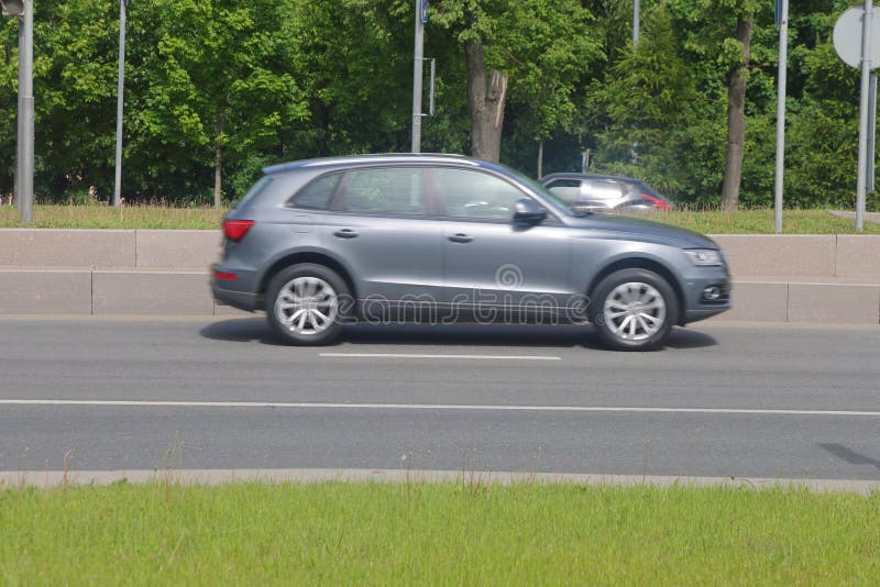 Curb Along the Highway, Asphalt and Lawn Along the Road, Minimalism 2 ...