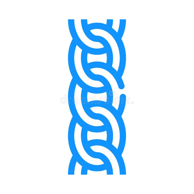 Curb Chain Color Icon Vector Illustration Stock Vector - Illustration ...