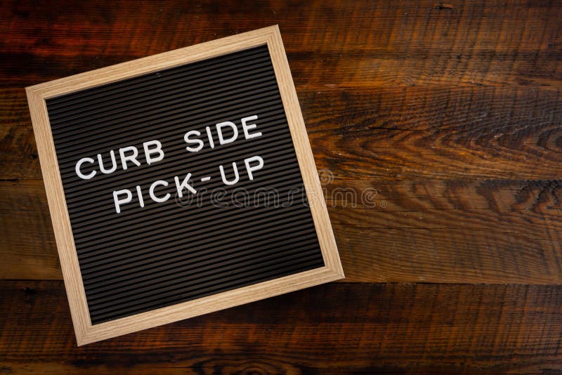 Curb Side Pick Up Copy Space Stock Photo - Image of spelling, surb ...