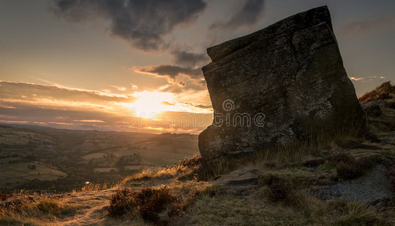 Curbar Edge Peak District stock photo. Image of colorful - 123062768