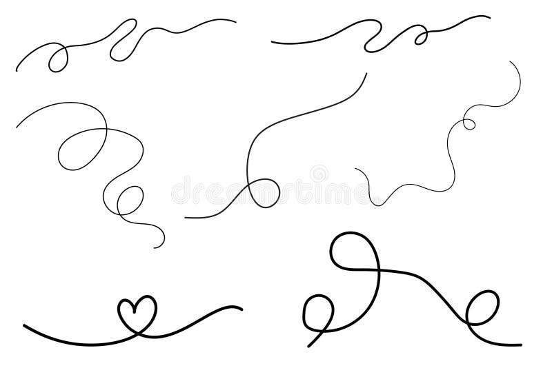 Curbes Vector File set stock vector. Illustration of drawing - 364973011