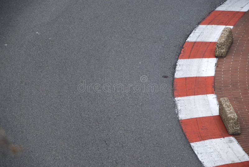 Curbs on formula one track stock photo. Image of street - 27127952