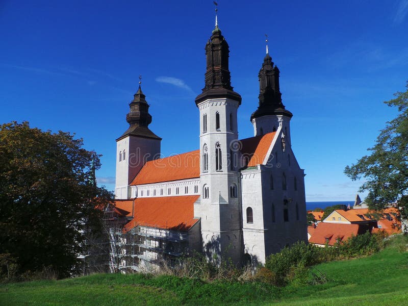 The curch of Visby stock image. Image of remarkable, visby - 62645457