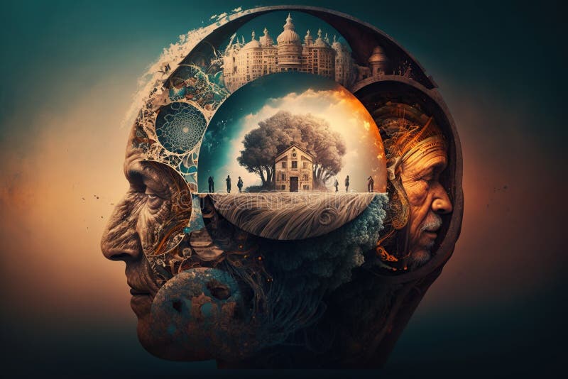 Curcle of Life with Psychological Problems, Created with Generative AI ...