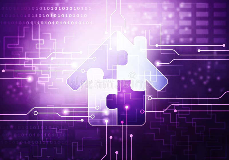 Curcuit Board Background . Mixed Media Stock Illustration ...