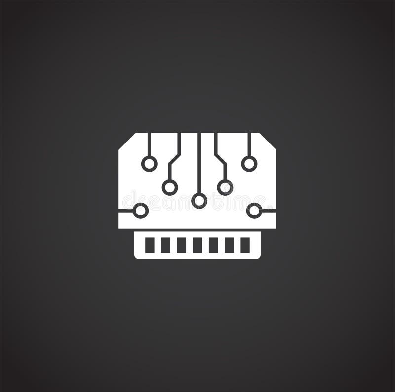 Curcuit Related Icon on Background for Graphic and Web Design. Creative ...