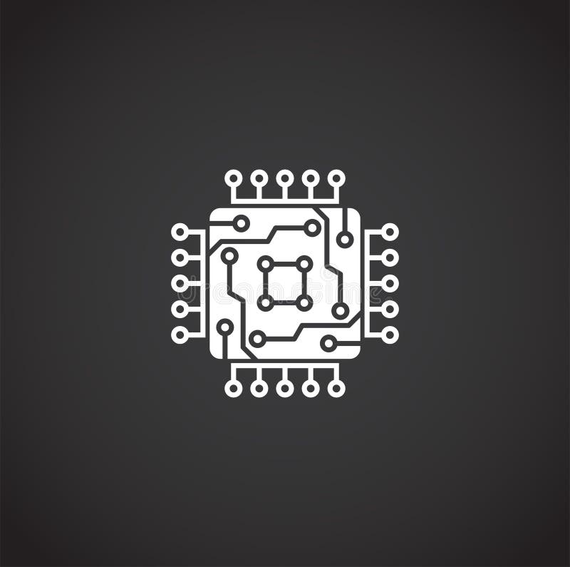 Curcuit Related Icon on Background for Graphic and Web Design. Creative ...