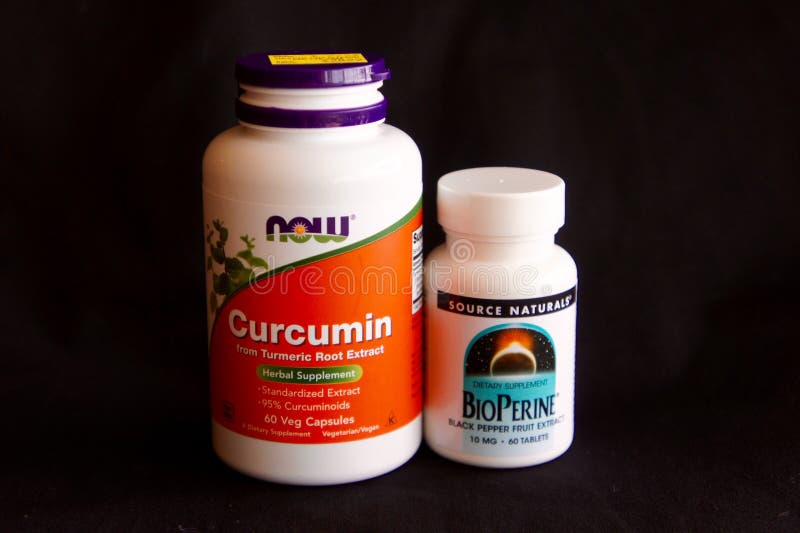 Curcumin and BioPerine editorial image. Image of yellow - 80988415