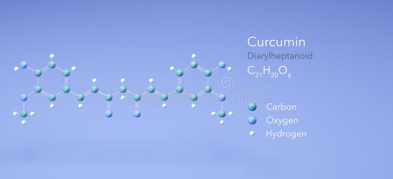 Curcumin, Curcuma, Molecular Structures, 3d Model, Structural Chemical ...