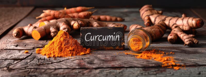 Curcumin Turmeric Root on the Table on the Table. Selective Focus Stock ...