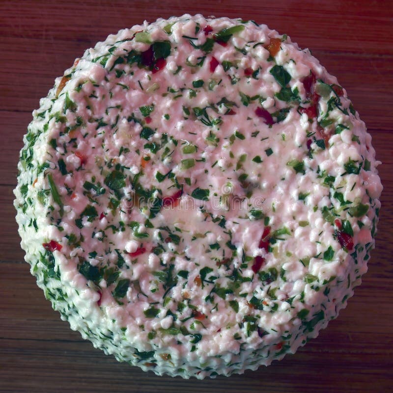 Curd Cheese with Vegetable Additives Stock Image - Image of vegetable ...