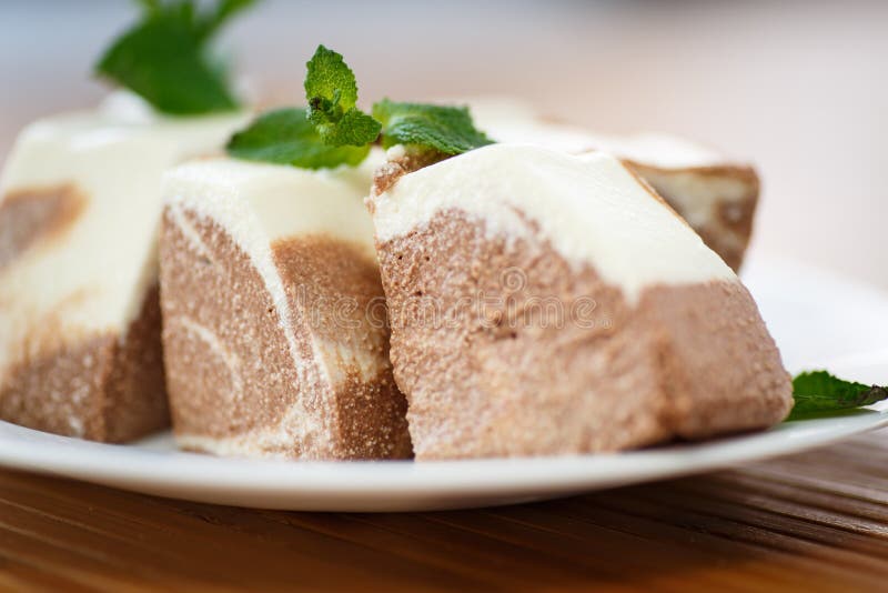 Curd dessert stock photo. Image of candy, creme, eating - 36436938