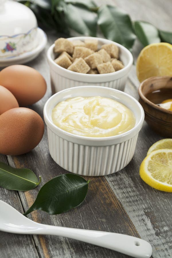 Curd. Lemon cream stock photo. Image of food, bottle - 88165226
