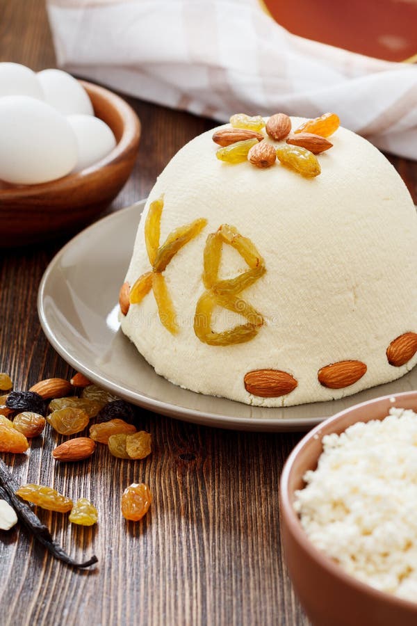 Curd Paskha, Traditional Russian Easter Dessert Stock Photo - Image of ...