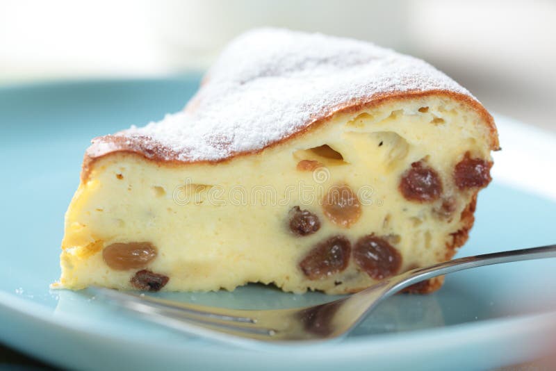 Curd pie stock image. Image of sugar, plate, curd, slice - 24395543