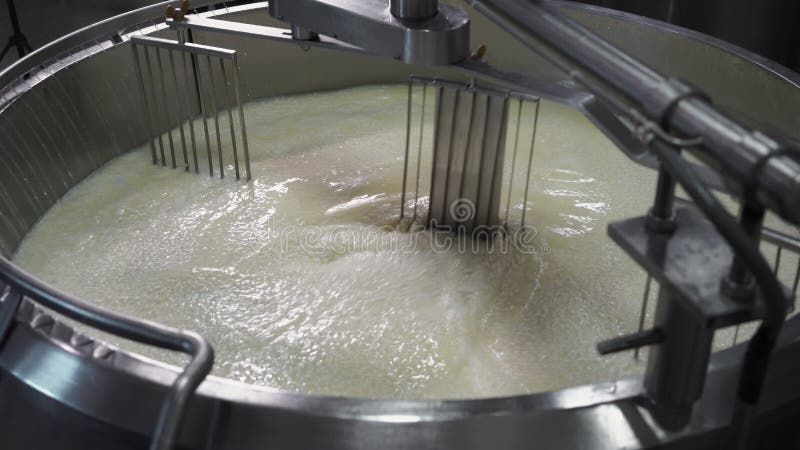 Curd and Whey in Tank at Cheese Factory with Modern Equipment. Stock ... Curd and Whey in Tank at Cheese Factory with Modern Equipment. Stock ...