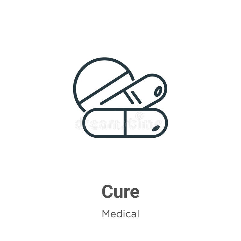 Medical Cure Symbol Icon Grey And Blue On White Background For Graphic ...