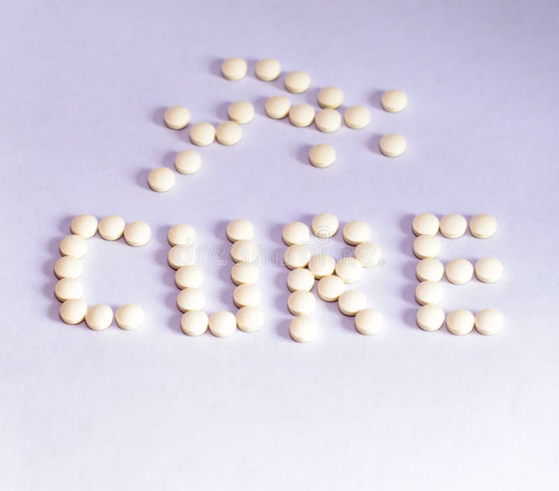 Cure Tablets with Depth of Field Stock Photo - Image of pill, cure ...