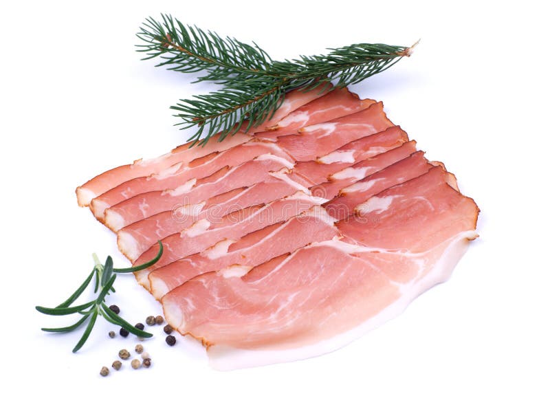 Cured ham stock image. Image of smoke, appetizer, pork - 27335589