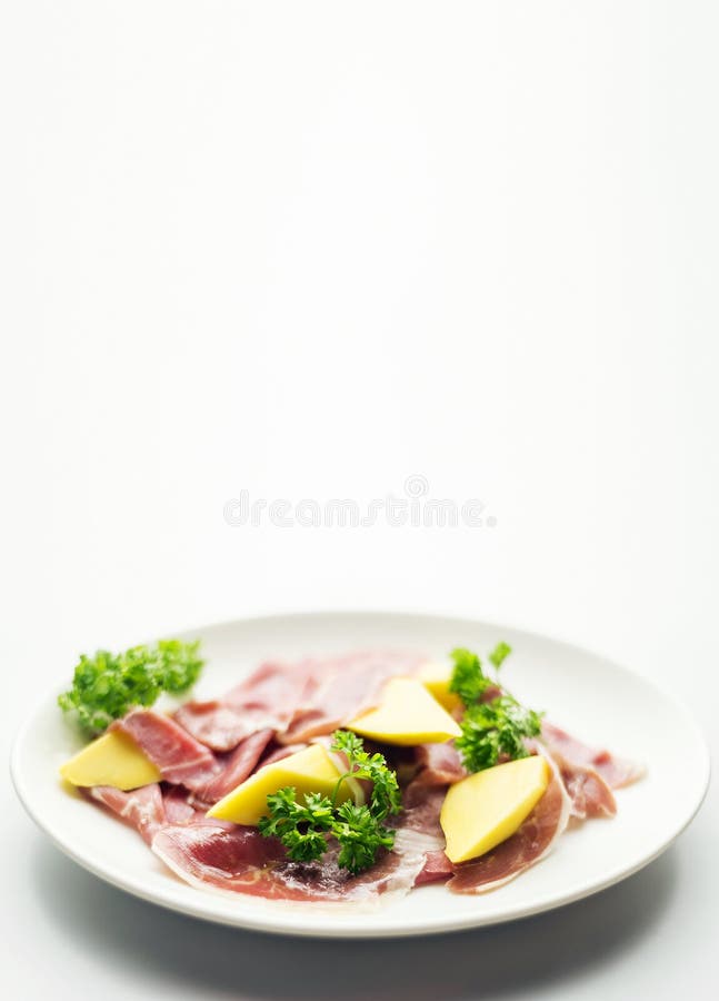 Leg of Cured Parma Prosciutto Ham Hanging Stock Image - Image of ...
