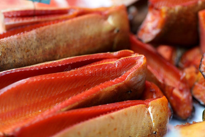 Cured salmon stock image. Image of shop, lifestyles, luxury - 35871877
