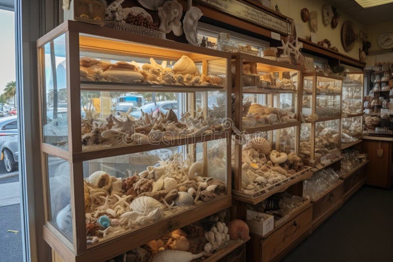 Curio Shop with Display of Beachcombing Treasures and Other Curiosities ...