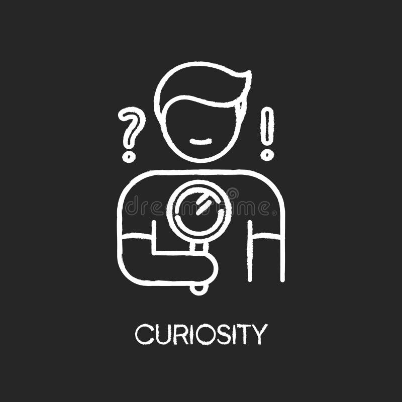 Curiosity Feeling Icon. Outline Sketch Drawing Stock Vector ...