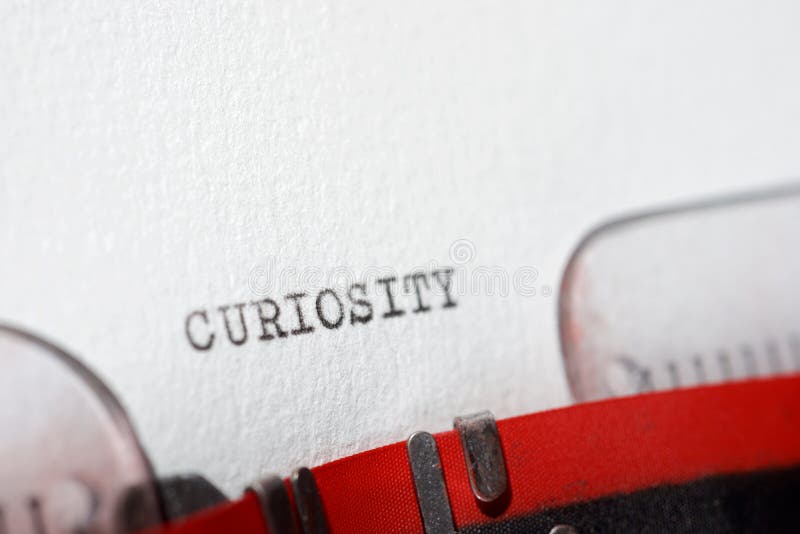 Curiosity concept view stock photo. Image of typescript - 269203404