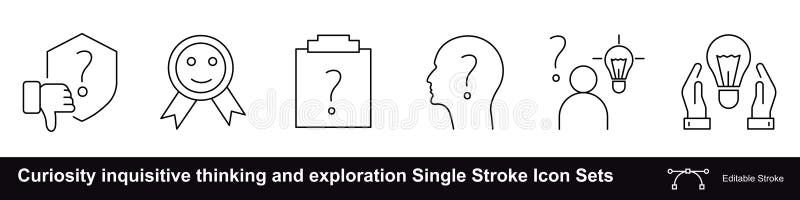 Curiosity Inquisitive Thinking and Exploration Stock Vector ...