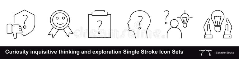 Curiosity Inquisitive Thinking and Exploration Stock Vector ...