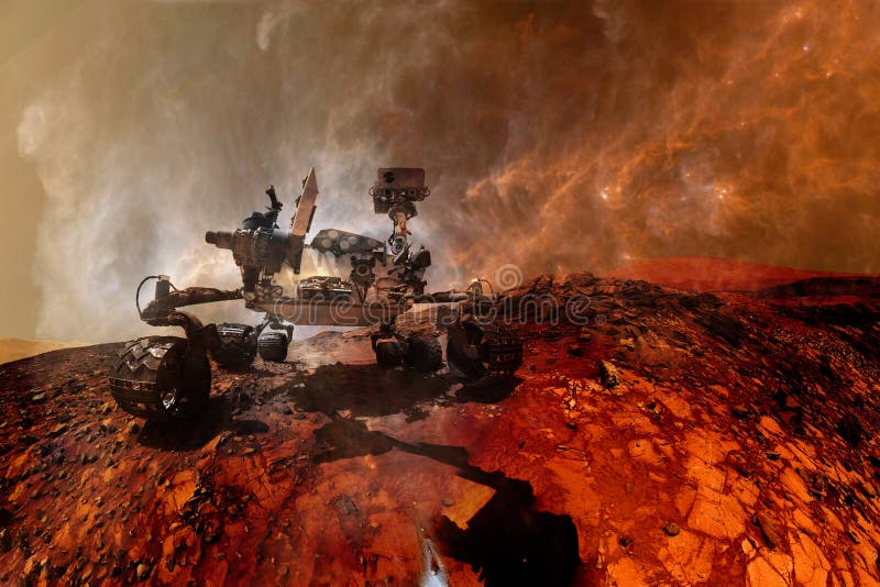 Curiosity Rover. Planet Mars. Elements of this Image Furnished by NASA ...
