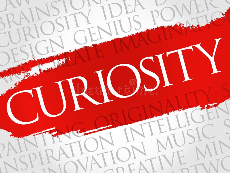 Curiosity word cloud stock vector. Illustration of force - 162505537