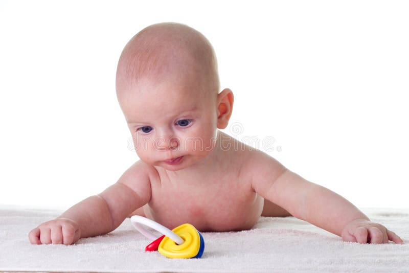 Curious baby stock photo. Image of beautiful, cute, little - 26623856