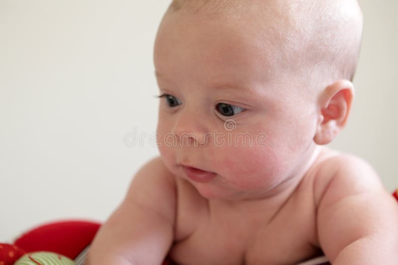 Curious baby face stock image. Image of child, color - 60289063