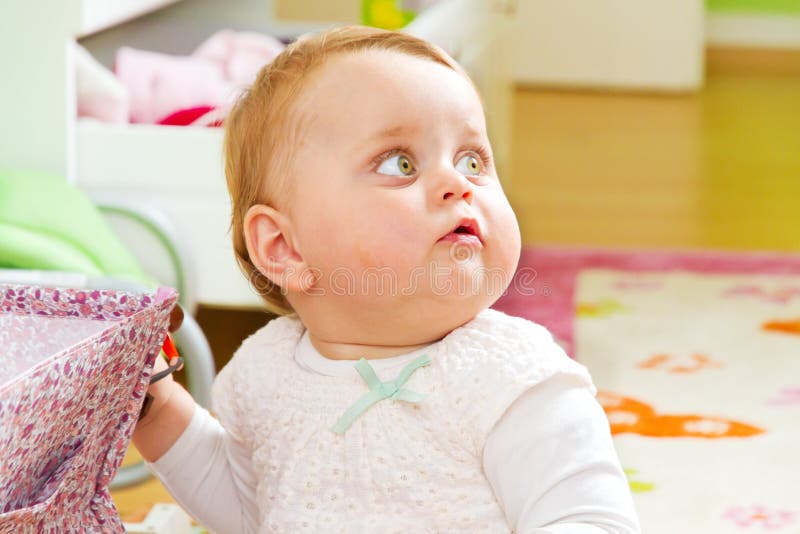 Curious baby stock image. Image of generation, curious - 43946971
