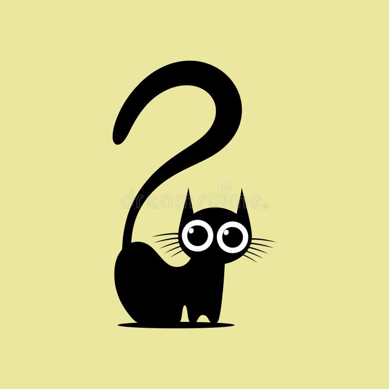 Question Mark Cat Stock Illustrations – 234 Question Mark Cat Stock ...