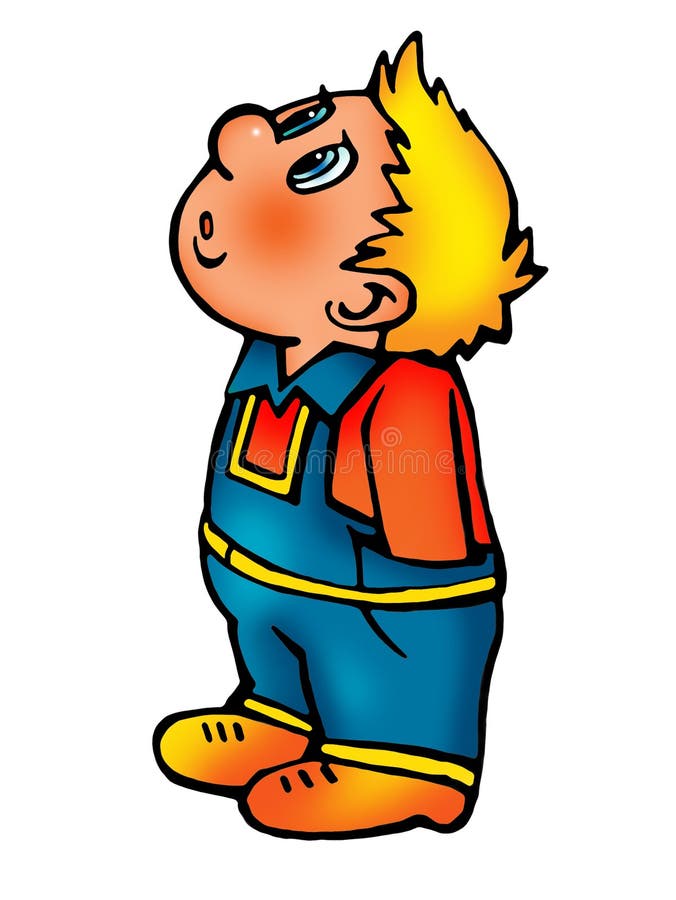 Curious boy stock illustration. Illustration of baby - 10557610