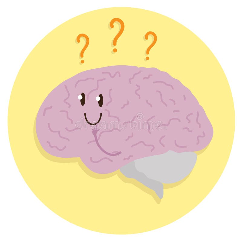 Curious Brain. Vector Illustration. Stock Vector - Illustration of ...